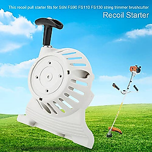 Recoil Pull Starter, Pull Start Recoil Starter Repalcement Assembly Cord String Trimmer Replacement Garden Tool, Compatible with Stihl Fs90/110 Fs130 String Trimmer Replacement Garden Tool