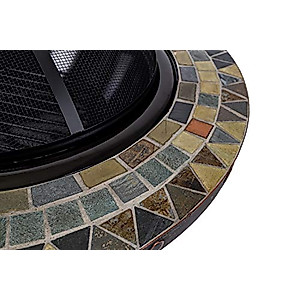 Pleasant Hearth OFW707RI fire Pit, Rubbed Bronze