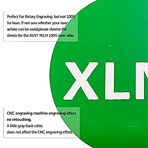 XLNT TECH Engraving Double Color Sheet (7" x 11“ x .040”, 12 Pieces & 12 Colors) for Interior Signs, Badges.