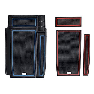 Autorder Custom Fit for Center Console Organizer Ford Bronco Sport 2021 2022 2023/Escape 2020-2023 Accessories Armrest Storage Box Storage Insert Tray with 2 Colors Mats(Not for U725 2-Door)