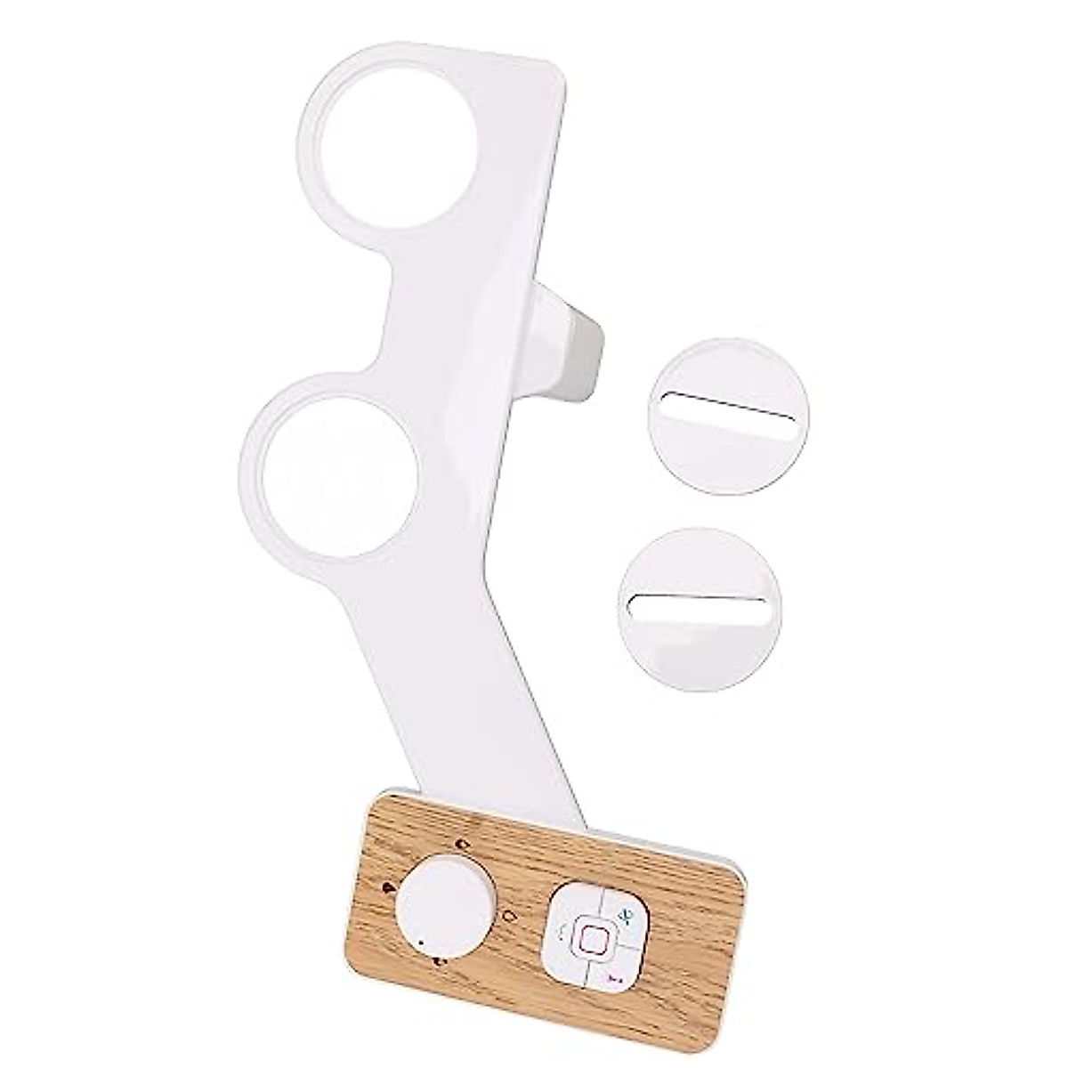 Toilet Bidet Attachment with 7/8 Copper Tee, Wood Grain Button, Double Nozzle Bidet Attachment, Sanitary and Women's Laundry