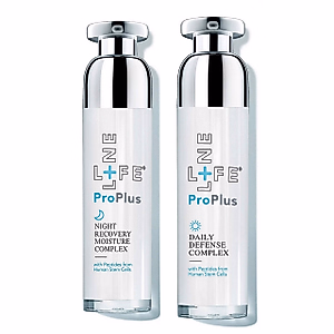 Lifeline Skincare 2 Piece Bundle - Includes Anti-Aging ProPlus Night Recovery Moisture Complex Serum 50mL, and Anti-Aging ProPlus Daily Defense Complex Serum 50mL (2 Piece Bundle)
