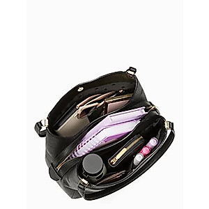 Kate Spade Leila Medium Triple Compartment Shoulder (Black)