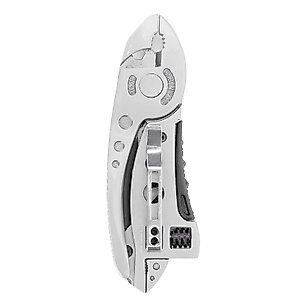 AUNMAS Wrench Multi Tool Handy Pocket Multitool wrench Knife Tool, Adjustable Wrench Screwdriver Bits Pliers Survival Emergency Gear Assembly