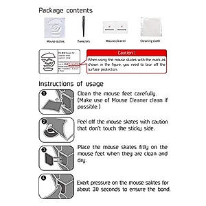 HOTLINEGAMES 2Sets 3.0 Plus Rounded Curved Edges Mouse Feet Skates Compatible with Logitech G703 G603 G403 Gaming Mouse feet Replacement (0.7mm,Smooth Glide,Pure White PTFE) Professional Mice Upgrade