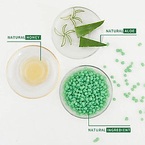 2.2LB/1000g Wax Beads, Hard Wax Beads, Hard Wax Kit for Legs, Underarm, Face, Eyebrow, Bikini, and Brazilian Hair Remover, Women and Men Hair Removal Wax Beans Include 50 Waxing Sticks By Charmonic