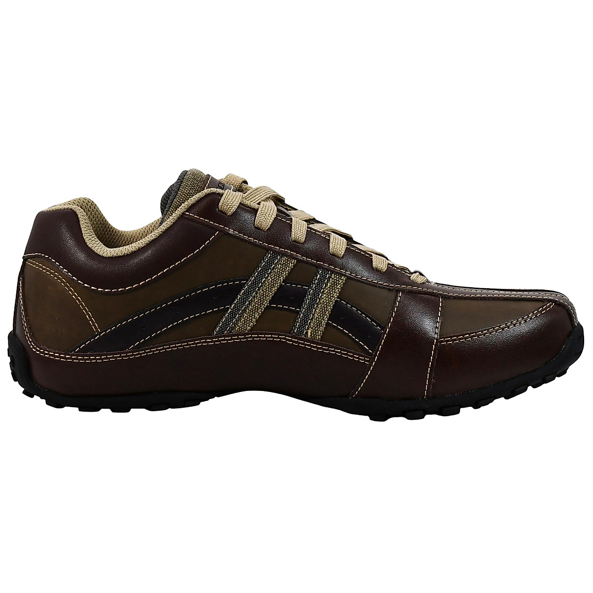 Skechers USA Men's Citywalk Malton Oxford Sneaker,Brown,12 M US