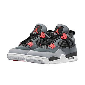 Nike Jordan Mens Air Jordan 4 Retro DH6927 061 Infrared - Size 8.5, Dark Grey/Infrared 23-black-ce