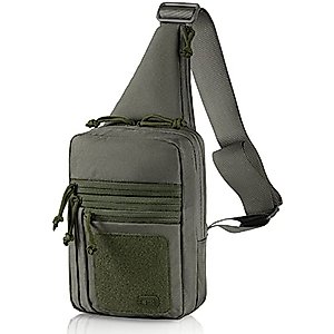 M-Tac Tactical Bag Shoulder Chest Pack with Sling for Concealed Carry of Handgun (Olive)