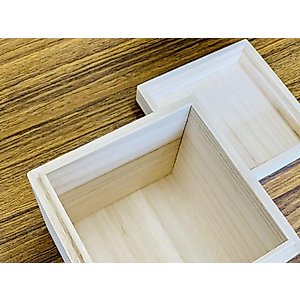 増田桐箱店 Storage Case Paulownia Box, W106mm、D106mm、H112mm, Beige