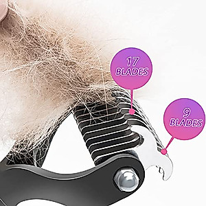 lanimal Cat brushes for indoor cats,deshedding brush for cats 2 Pack,Cat brush for shedding,Cat brush Pet Brush Suitable for Cat Dog or Horse,slicker brush Dog Brush for Shedding