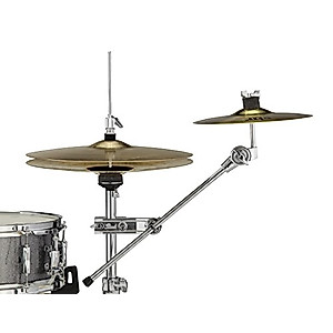 Pearl CH70 Cymbal Boom Attachment Clamp with 15" Solid Boom Arm, Multi-Angle Mounting Clamp, and UniLock Gearless Cymbal Tilter for Splash, Crash, and Effects Cymbals.