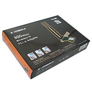 X-MEDIA XM-WN3800D 2.4GHz 300Mbps PCI-E Wireless PCI Express (PCIe) Card/WiFi Adapter for Desktop PC