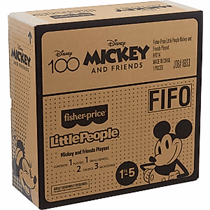 Fisher-Price Little People Toddler Toy Disney Mickey & Friends Playset with Sounds & Phrases for Ages 18+ Months