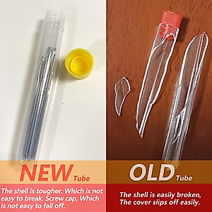 25/50 PCS Premium Large Eye Large gage Needles for Hand Sewing with 2 Needle Threaders, Assorted Sizes, Embroidery Needles for Hand Sewing, Big Eye Needle