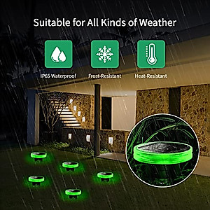 Solar Ground Lights Solar Lawn Lights Soil Moisture Meter IP65 Waterproof Outdoor Solar Buried Lights Solar Garden Lights Lawn Landscape Lighting Soil Moisture Monitoring for Lawn Yard Walkway 6 Pack