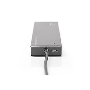DIGITUS USB Hub, USB 3.0 Backwards Compatible Grey Black 7 Ports