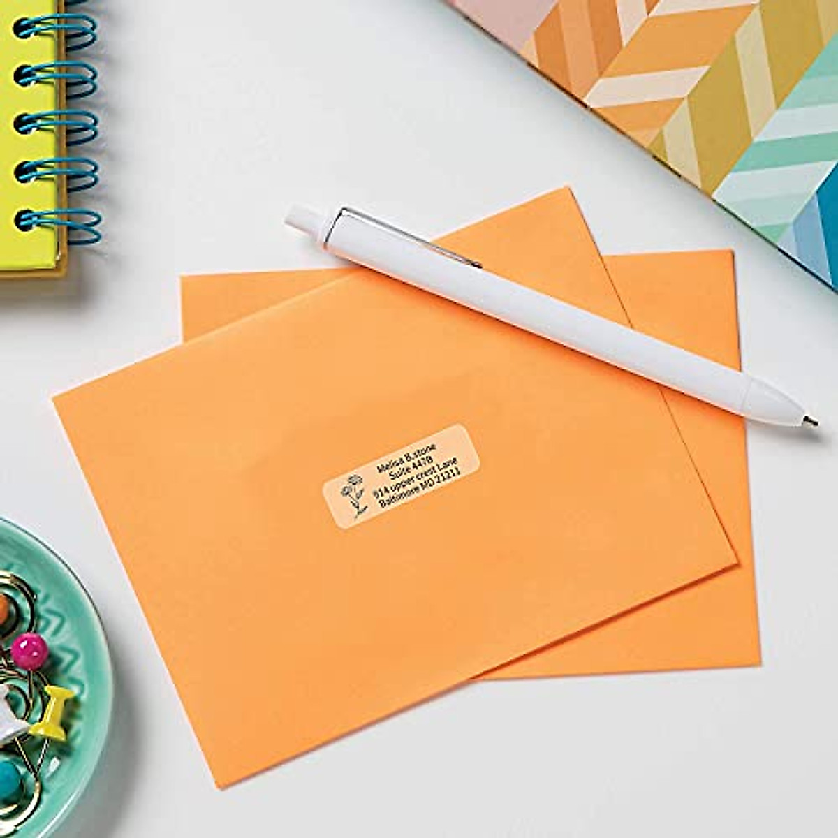 160 Pcs NIIMBOT D11 Label Maker Tape Clear Address Labels Name File Folder Waterproof Sticker Labels for Daycare, School, Travel, Baby Bottles, Clothes, Lunch Boxes and Cups, School Supplies