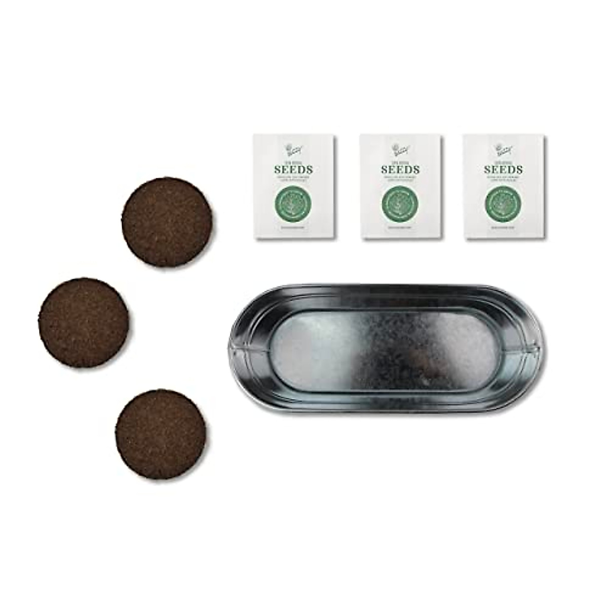 BUZZY Organic Windowsill Grow Kit | Kitchen Herbs: Basil, Cilantro, and Chives | Best Gardening Gifts, Favors, Parties, Events, Unique, and Fun | Growth Guaranteed