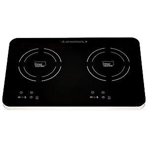 True Induction TI-2C Cooktop, Double Burner, Energy Efficient, Black
