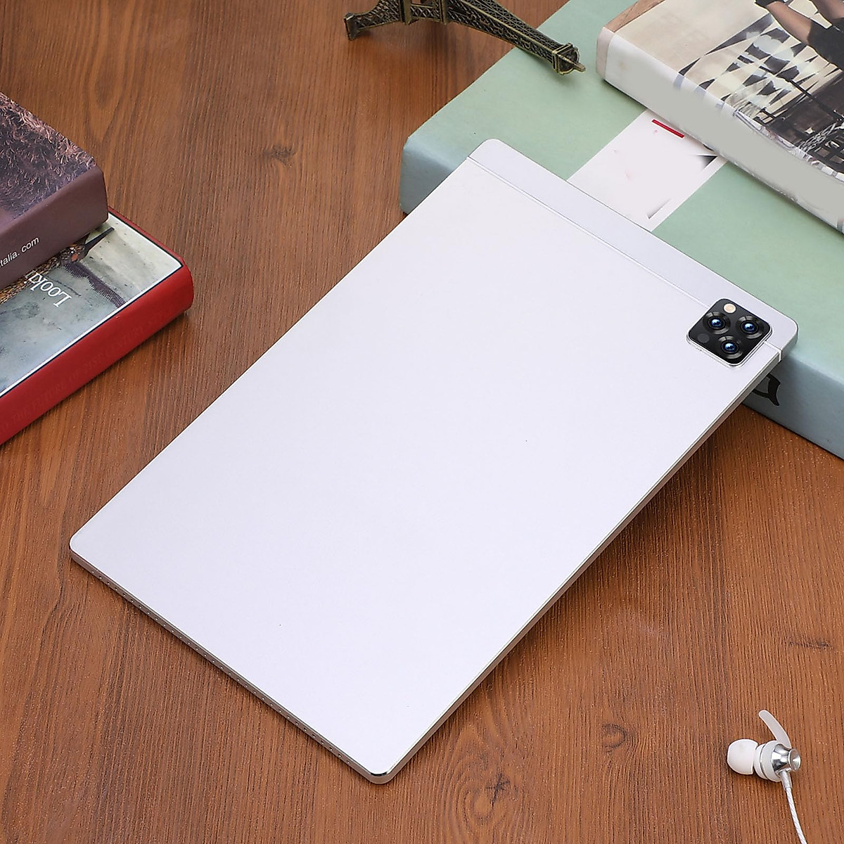 14:1710 Inch Tablet, 6GB 128GB 5G WiFi 2560x1600 Resolution HD Tablet, 2MP Front 5MP Rear Dual SIM Dual Standby Tablet PC for Business, Office, Gaming (Silver)