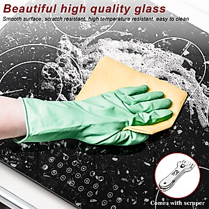 Karinear Electric Cooktop 30 Inch, Built-in Electric Stove Top 5 Burners Ceramic Cooktop with Marble Pattern, 8400W, 220-240V Hard Wire No Outlet Plug, Glass Cooktop