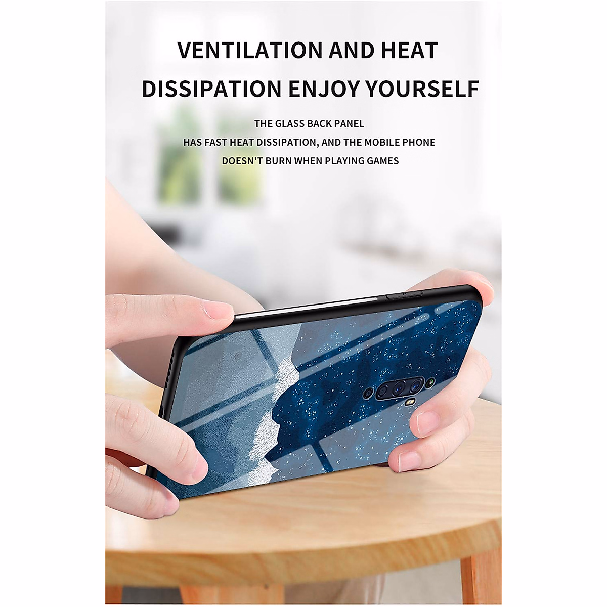 IVY Tempered Glass Starry Sky Case for Oppo Reno2 Z Case - B