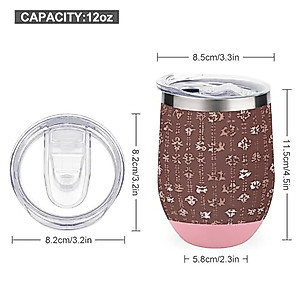 OPTKSNCU 304 Stainless Steel Insulated Cup with Lid, Southwest Cowhide Print Print Durable, And Easy to Clean – Ideal for Home, Office, And Gift Giving