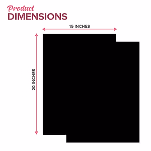 Black Tissue Paper (100 Sheets) for Gift Wrapping, Packaging, Floral, Birthday, Christmas, Halloween, DIY Crafts and More 15" X 20"