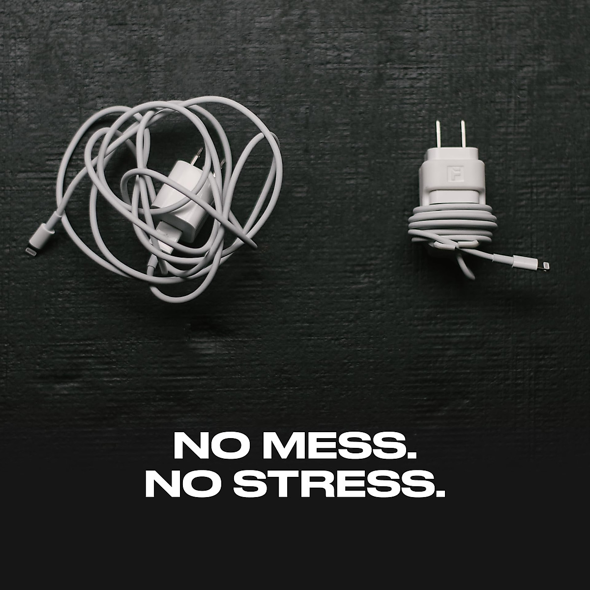 The Snap Back Charger Winder Compatible with Apple 20W/18W USB-C Chargers for Travel and Cable Management