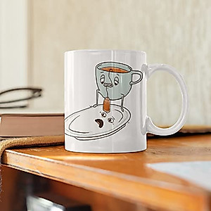 Tea Baggin Coffee Mug - Hilarious Coffee Mug Gift - Funny Birthday or Christmas Gift - Sarcastic Gag Presents - 11oz Coffee Mug Tea Cup White