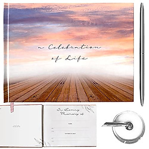 Celebration of Life Funeral Guest Book, Peace Design Funeral Guestbook, Memorial Service Guest Book, Memorial Book, Funeral Book, Guestbook Funeral, Funeral Registry Book, Memory Book Funeral