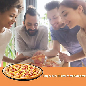 ODDIER 14inch Nonstick Pizza Pan，Carbon Steel Baking Oven Pizza Tray Pie Pans