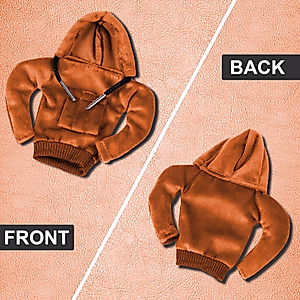 ZHSMS Gear Shift Hoodie, Universal Car Gear Shift Knob Cover, Funny Sweater Shifter Hoodie, 4.7 Inch Gear Stick Hoodie Protector Decoration(Khaki)