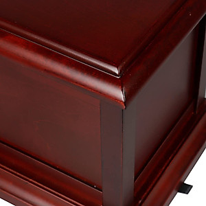 Cherry Solid Wooden Urns for Adult Male, Cremation Urns Eco-Friendly Wooden Casket Urn for Human Ashes Adult Female, Wood Keepsake Memorial Urns