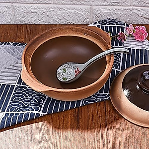 Casserole with Lid Chinese Clay Pot Japanese Clay Pot Korean Stone Pot Ceramic Cooking Pot Earthen Pot Stew Pot with Lid Family Restaurant Pot