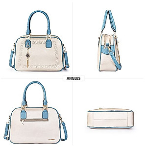 Montana West Purses and Handbags for Women Top Handle Satchel Tote Bag with 2 Compartments, Crossbody Strap MBB-MWC-041NY