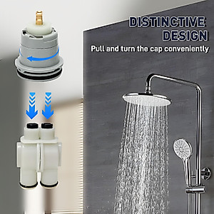 RP46074 Delta Cartridge Replacement, Compatible with Delta 13/14 Series Shower Faucets, Single Handle Universal Shower Cartridge Repair Kit, Replacement Monitor Cartridge Parts