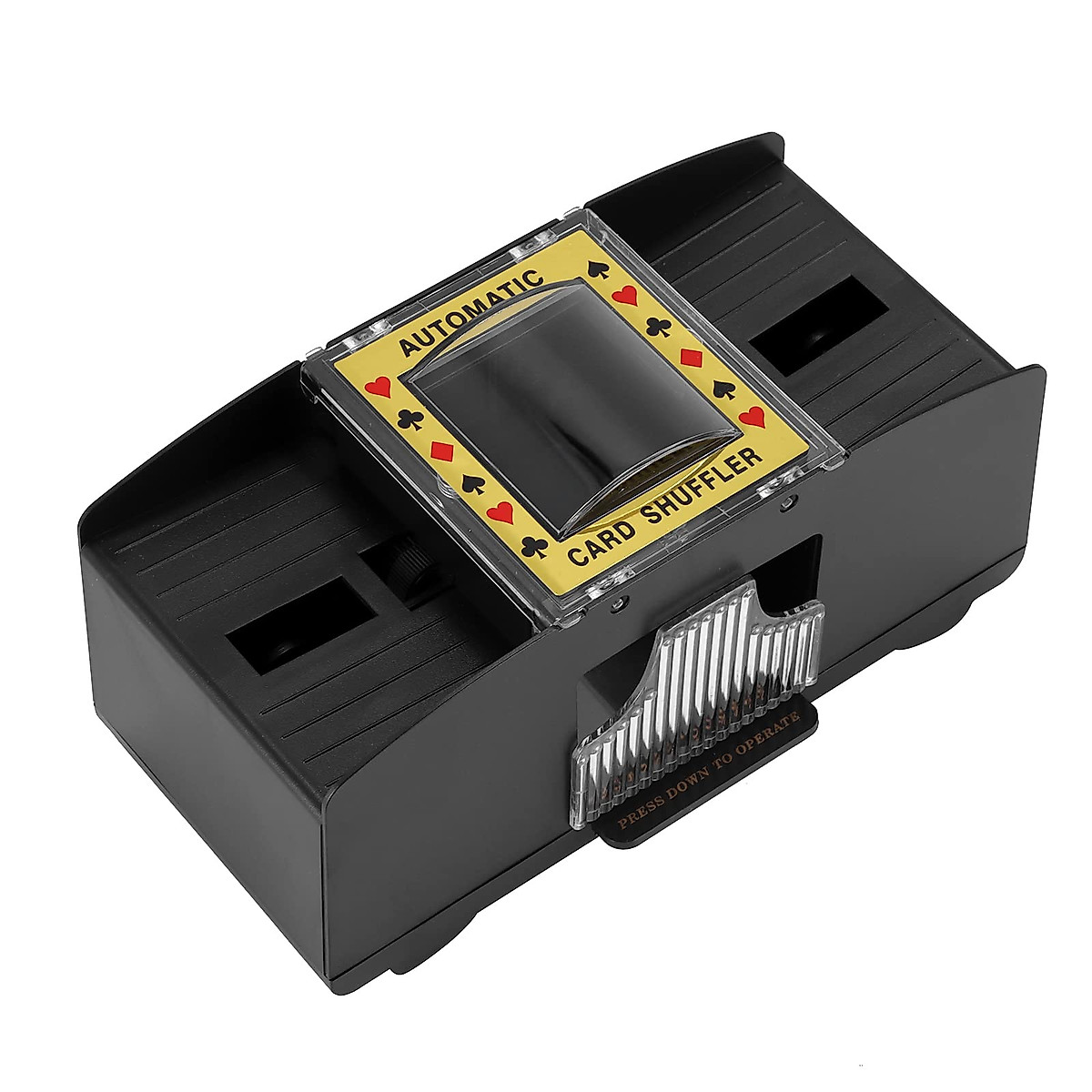 BEAIMUXI Card Shuffler 2 Deck, Automatic Card Shuffler Playing Card Shuffler Electric Battery Operated Poker for Playing Card, Family Party Poker, UNO, Phase 10