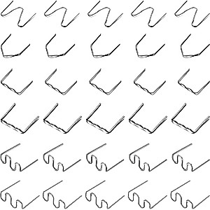 Plastic Welder Staples1200pcs with Storage Box,6 Kinds of Hot Staples for All Cars,Plastic Welding Staples for Repair Machine Car Bumpers,Made of Stainless Steel,Plastic Repair Kit Staples (1200)