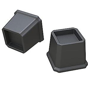 Whynonap Bed Risers 3 Inch Set of 9, Heavy Duty Bed Elevators Lifts Up 3,000 lbs Furniture Riser for Sofa and Table, Black