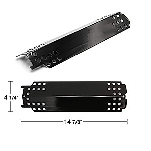 Hongso PPC0014 (4 Pack) Porcelain Steel Heat Plate Shields Replacement for Charbroil 463436215 463436214 463436213, Thermos 466360113 Gas Grill, G432-0096-W1