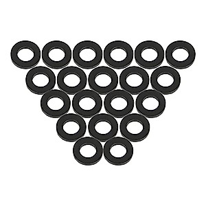 Hicello 20Pcs Propane O-Ring Rubber Washers Propane Gas Adapter Accessories Soft Rubber Pipe Connector Replacement Parts Gas Leakage Prevent 0.716" Out Diameter 0.393" Inner Diameter
