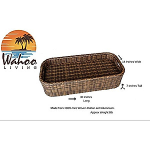 Floating Pool Tray Floating Serving Tray Table & Bar - Swimming Pool Floats for Adults, Spas, & Pool Parties - Floating Tray for Pool Serving Drinks, Floating Brunch, Food on The Water - Brown