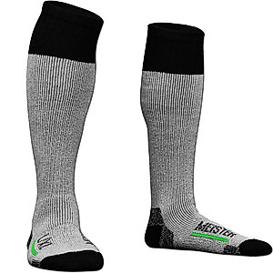 Meister Performance Wool Blend Over-The-Calf Socks - Warm, Dry & Comfortable - Heather Gray - Large/X-Large - 2 Pairs