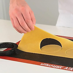 Silikomart 70.109.99.0065 Mat Air Mat, Silicone, Red Brick/Black, 40 x 30 cm