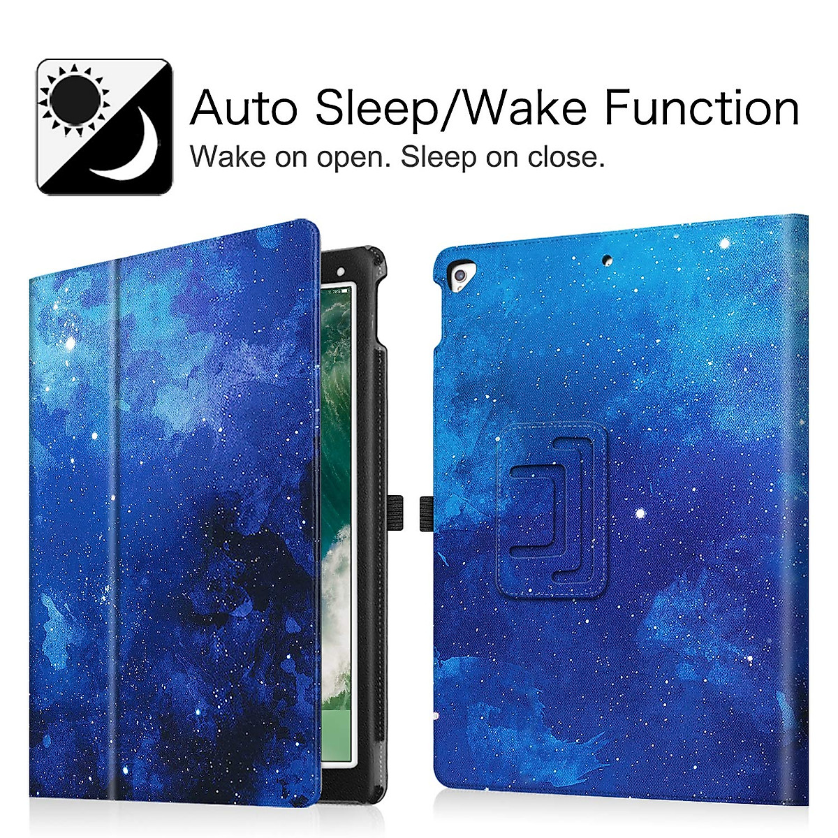 Fintie Folio Case for iPad Pro 12.9 (2nd Gen) 2017 / iPad Pro 12.9 (1st Gen) 2015 - [Corner Protection] Premium PU Leather Smart Stand Protective Cover with Auto Sleep/Wake (Starry Sky)