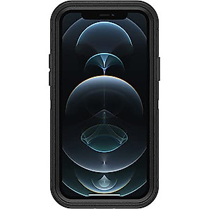 OtterBox Defender Series Rugged Case for Apple iPhone 12 & iPhone 12 Pro - Black (with Microbial Defense)