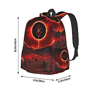 Anime Berserk Backpack 3d Anime Bookbag Large Capacity Laptop Backpacks Lightweight School Bag For College Students Travel Girls Boys