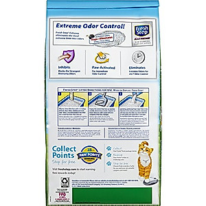 Fresh Step Extreme Clay, Non Clumping Cat Litter, Scented, 21 Pounds (2-Pack)